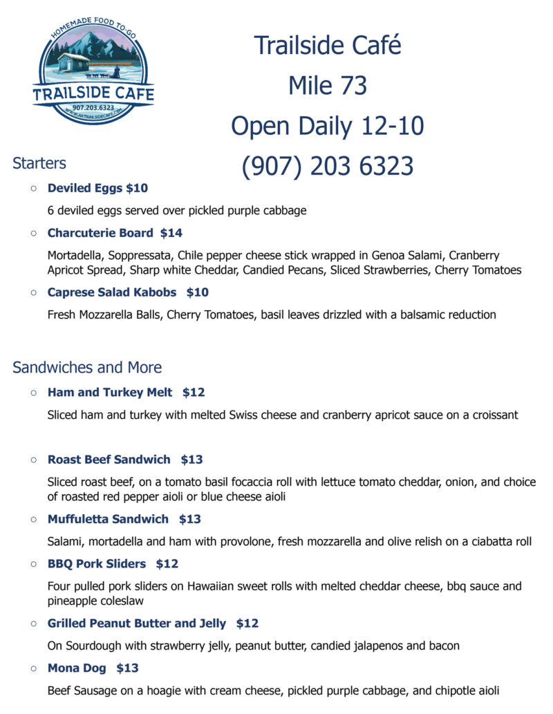 Cafe - Alaska Dog Center Dog Sled Tours, Cafe, Gifts, Gear & Expeditions